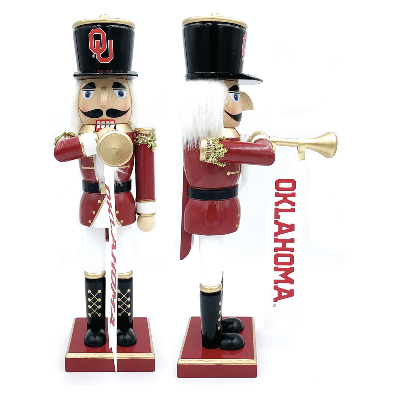 The Holiday Aisle® NCAA Oklahoma Sooners 14" Bugler Nutcracker | Wayfair
