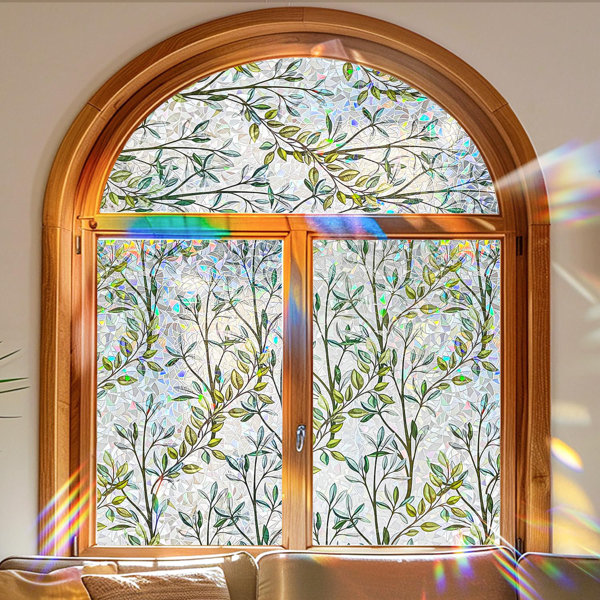 Winston Porter 3d Stained Glass Window Privacy Film, Decorative Window ...