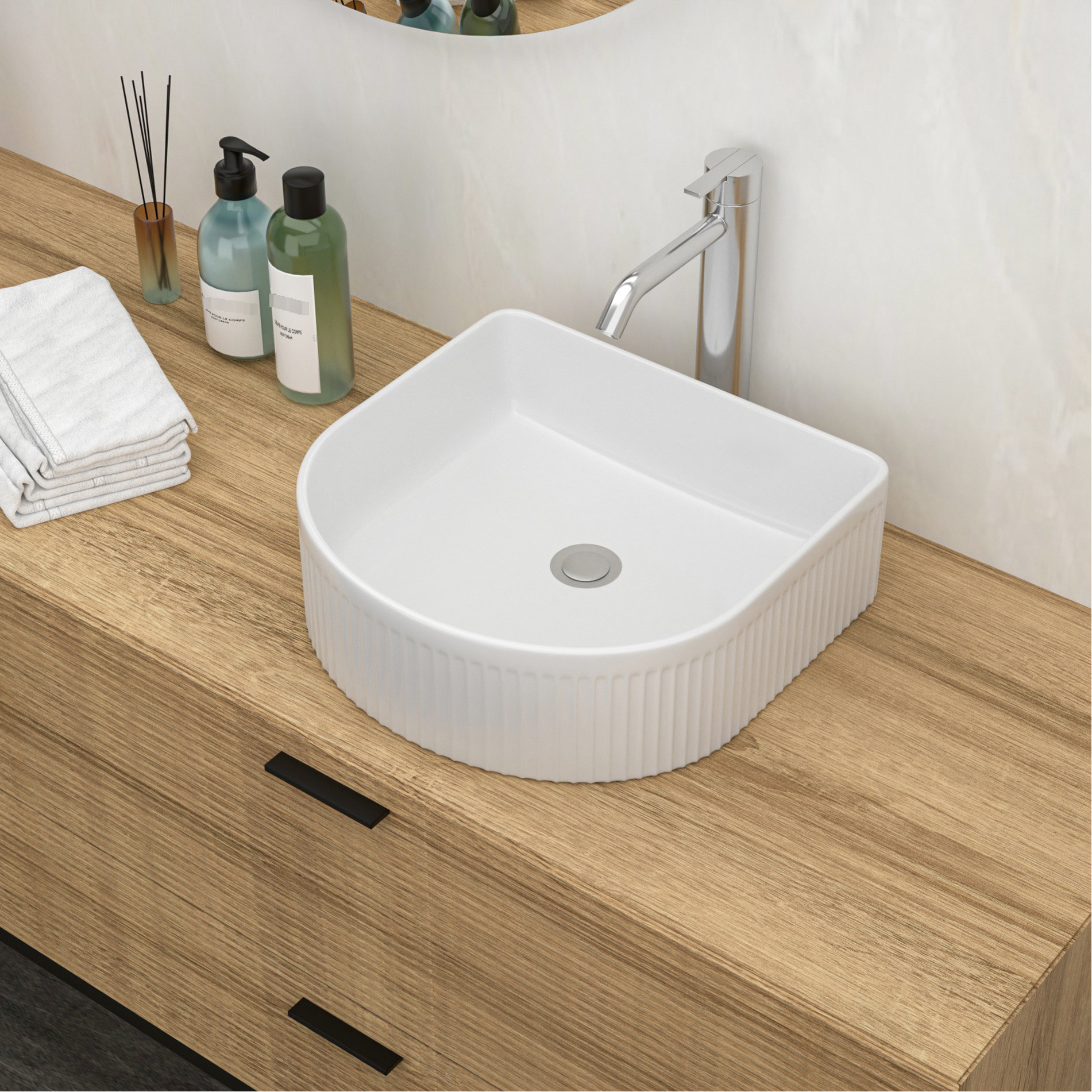 Ebern Designs 15.66"X13.5" Ceramic Vessel Bathroom Basin - Modern ...