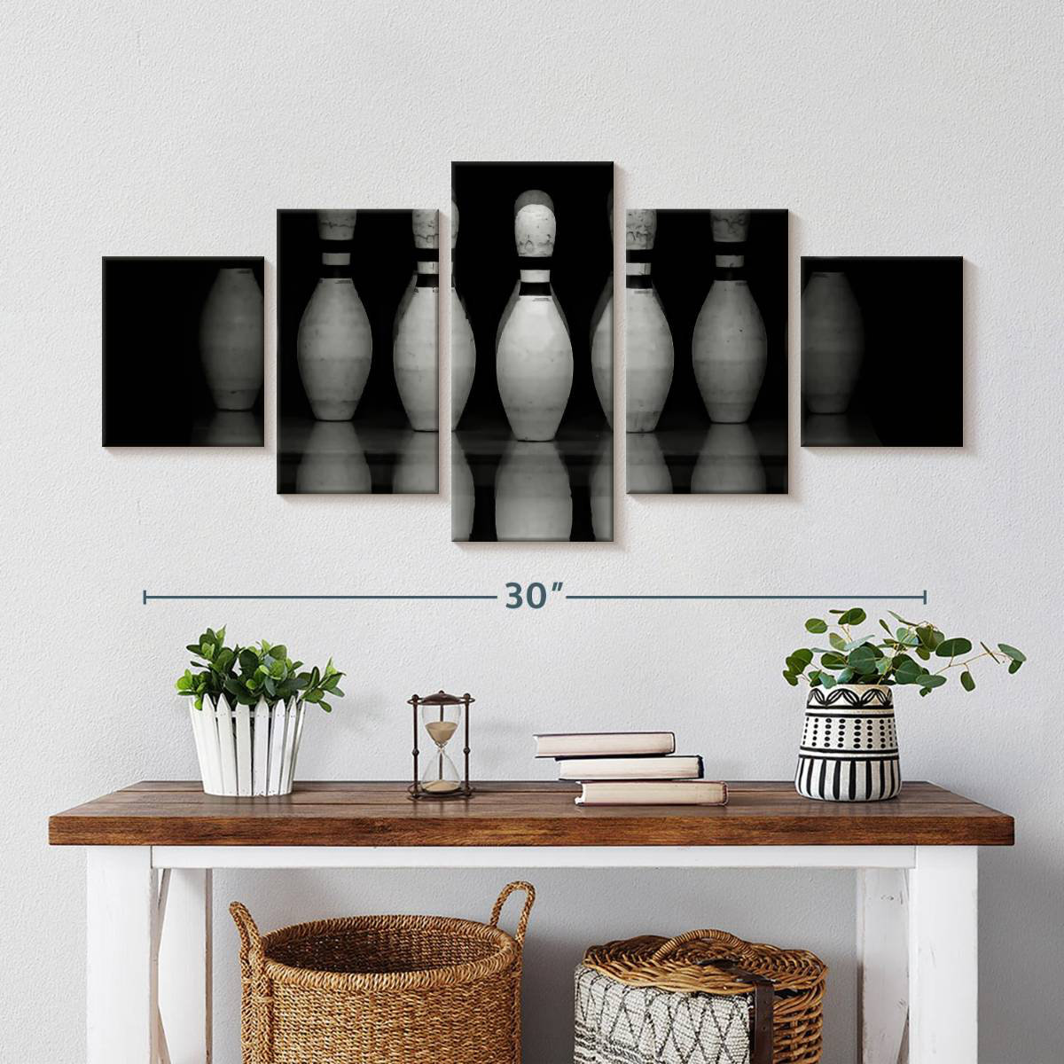 Ebern Designs 'Bowling Pins Reflection | Wayfair