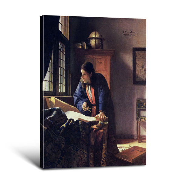 Darby Home Co The Geographer On Canvas by Johannes Vermeer Print | Wayfair