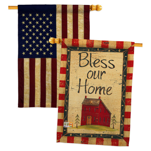 Breeze Decor Double Sided 40'' H x 28'' W Polyester House Flag | Wayfair
