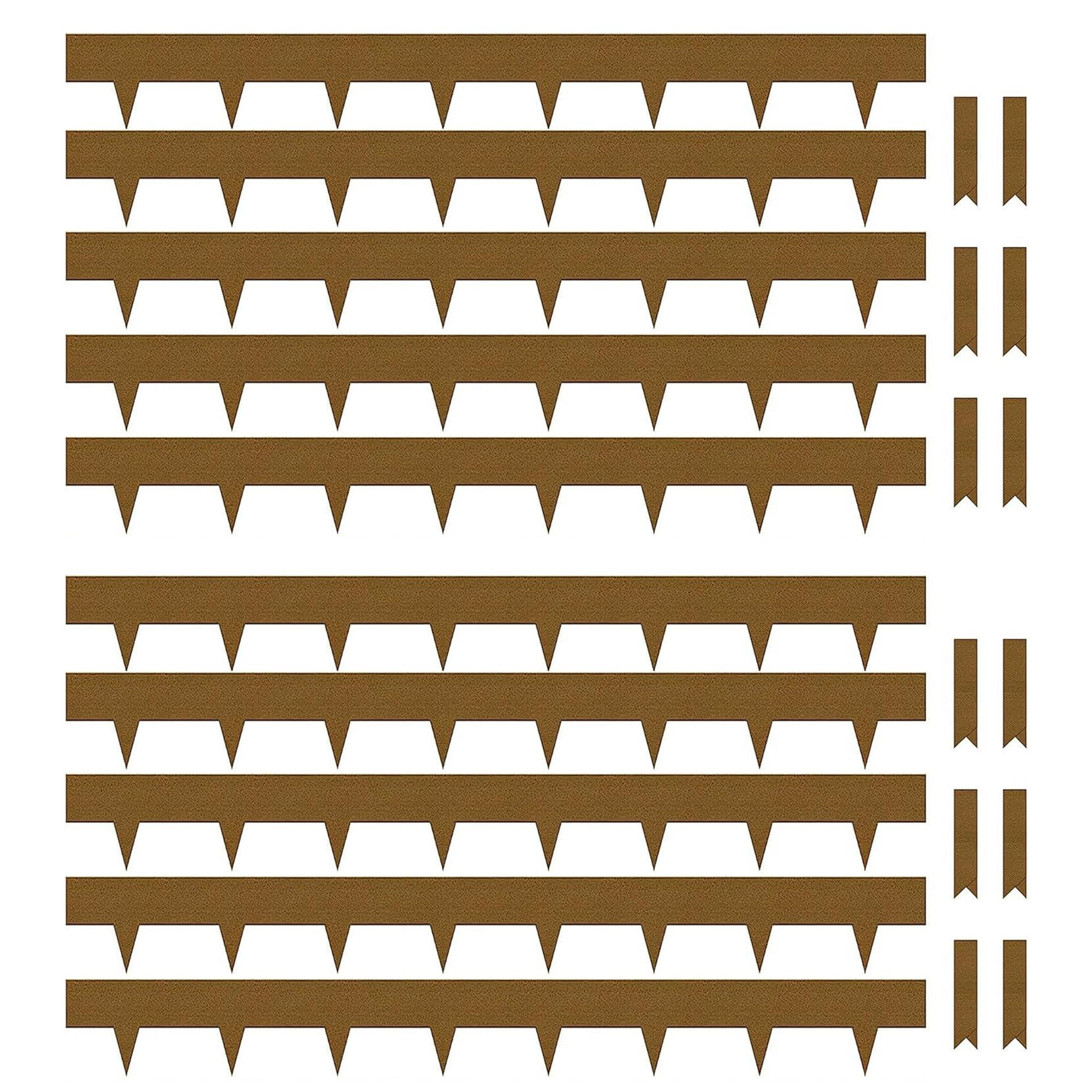 One Allium Way Rustic Corten Steel Lawn Edging - 5in H (33Ft) Bendable ...