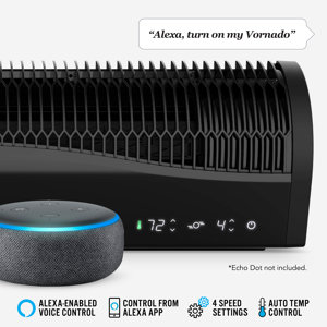 Vornado TRANSOM AE Window Fan Works with Alexa, 4 Speeds, Reversible ...