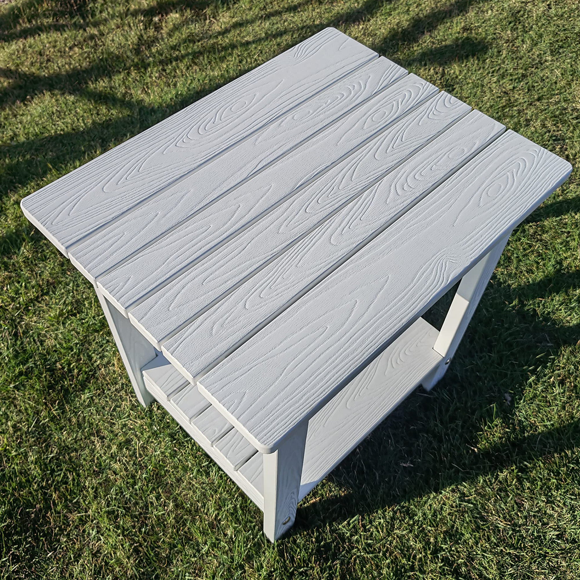 Latitude Run® Allmon Rectangular 13'' L x 16.5'' W Outdoor Side Table | Wayfair