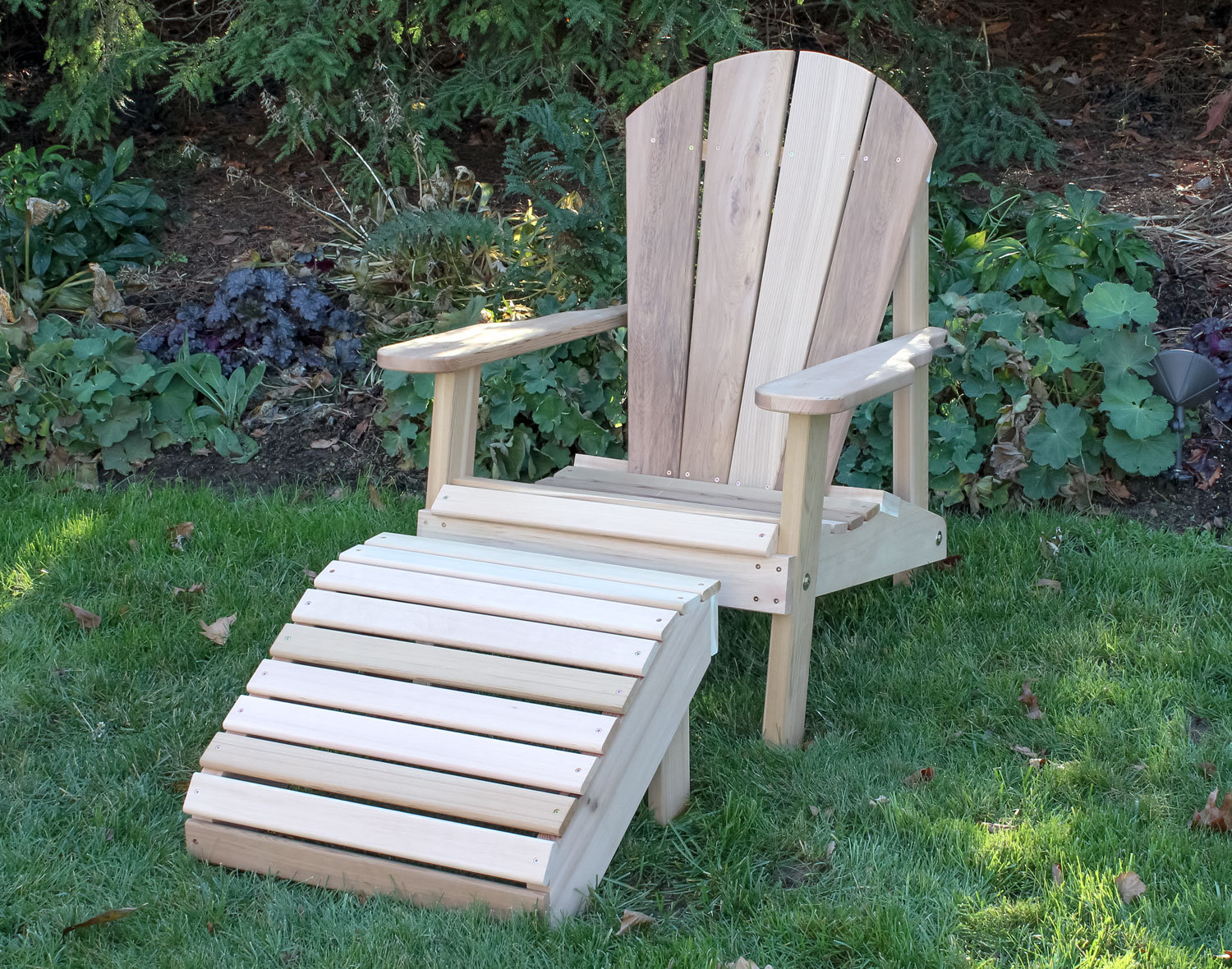 Rosecliff Heights Hersche Adirondack Chair with Ottoman | Wayfair