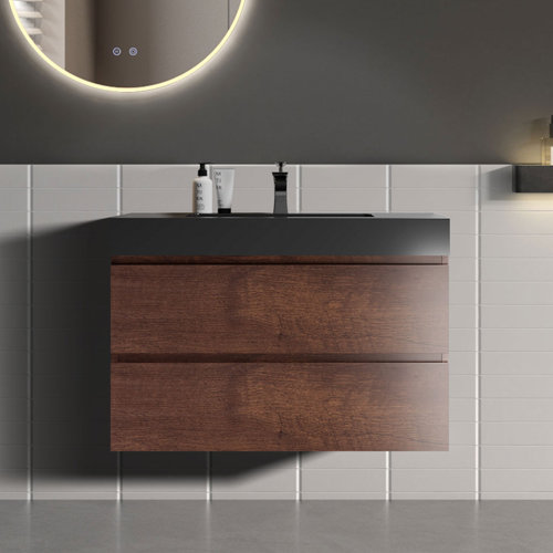 36 Inch Wall Mounted & Floating Single Vanities You'll Love | Wayfair