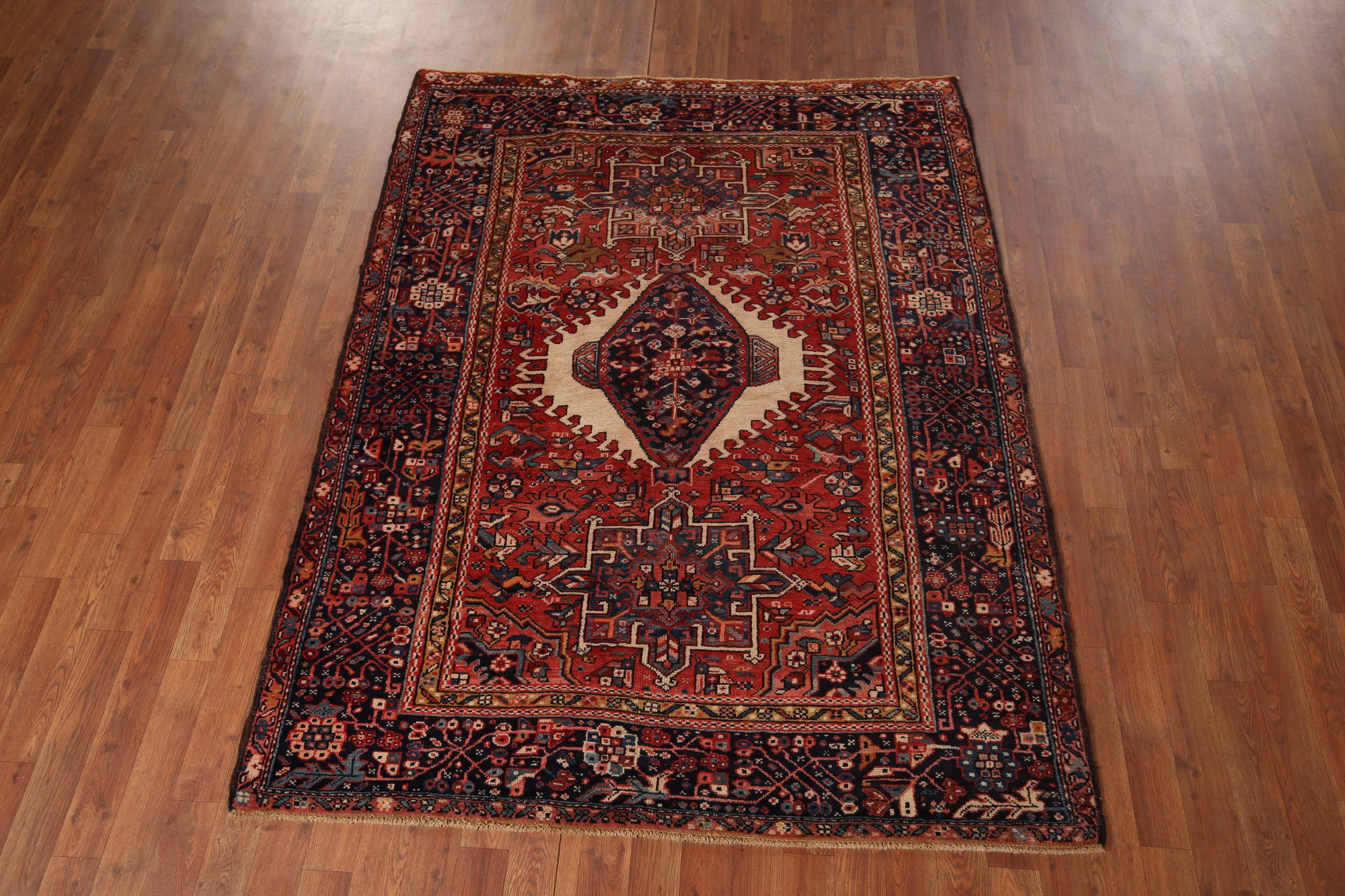 Bloomsbury Market Tribal Geometric Red Rug 5x6 | Wayfair