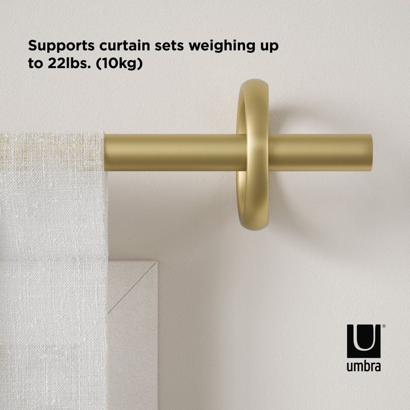 Umbra Adjustable 42" to 120" 1" Single Curtain Rod & Reviews | Wayfair