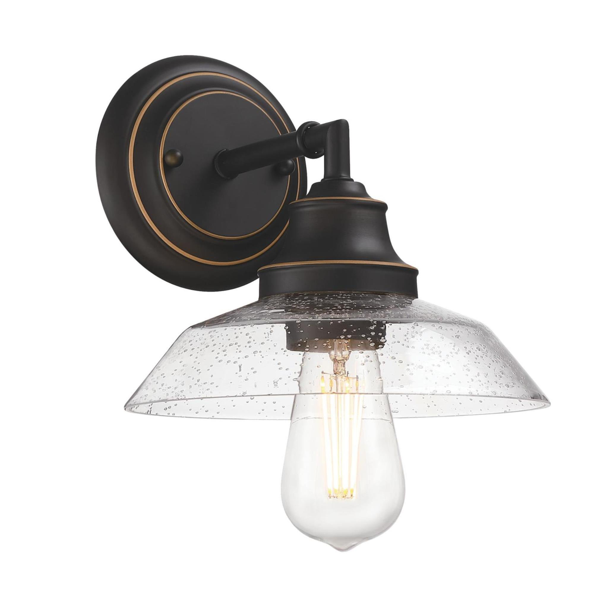 Williston Forge Myndi 1 - Light Dimmable Oil Rubbed Bronze Barn Light ...
