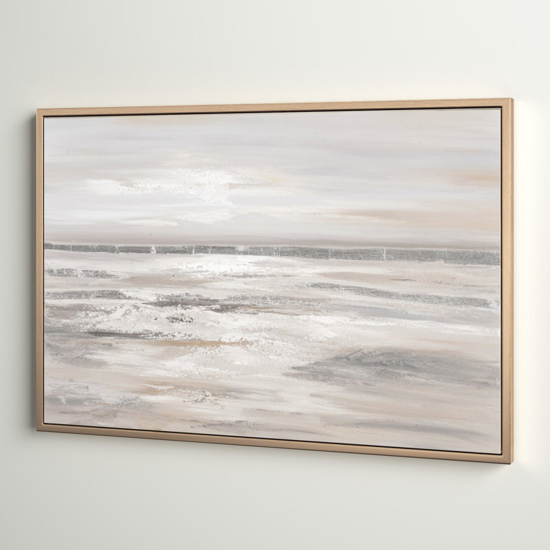 Sand & Stable Silver Landscape Framed On Canvas Print & Reviews | Wayfair
