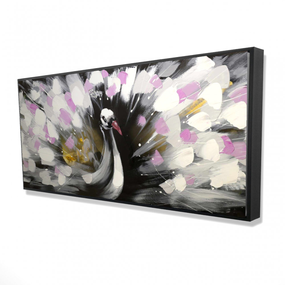 Hokku Designs " Beautiful Spotted Peacock " on Canvas | Wayfair
