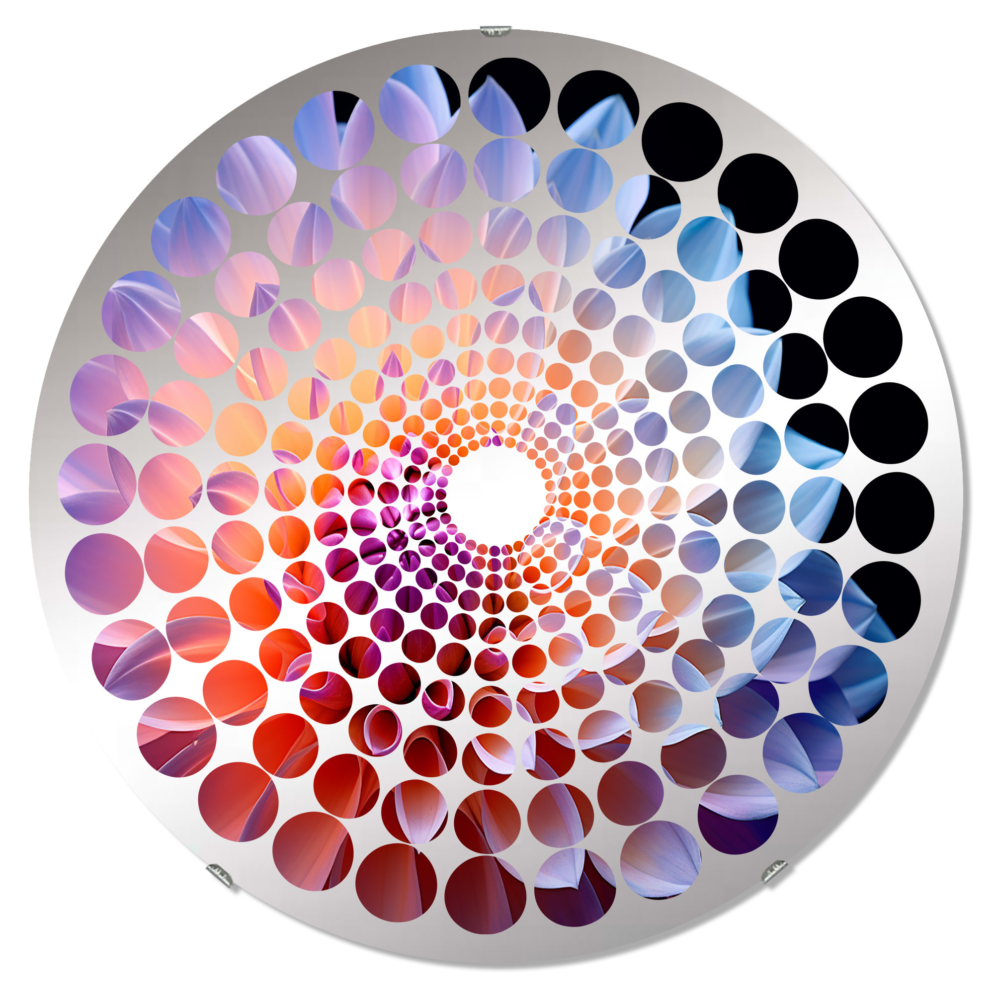 East Urban Home Pink Dahlia Embrace Efflorescence - Radial Dot ...