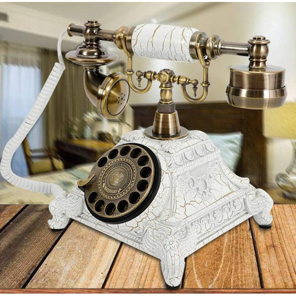House of Hampton® Rotary Phone With Vintage, Luxurious Design - Tapping ...