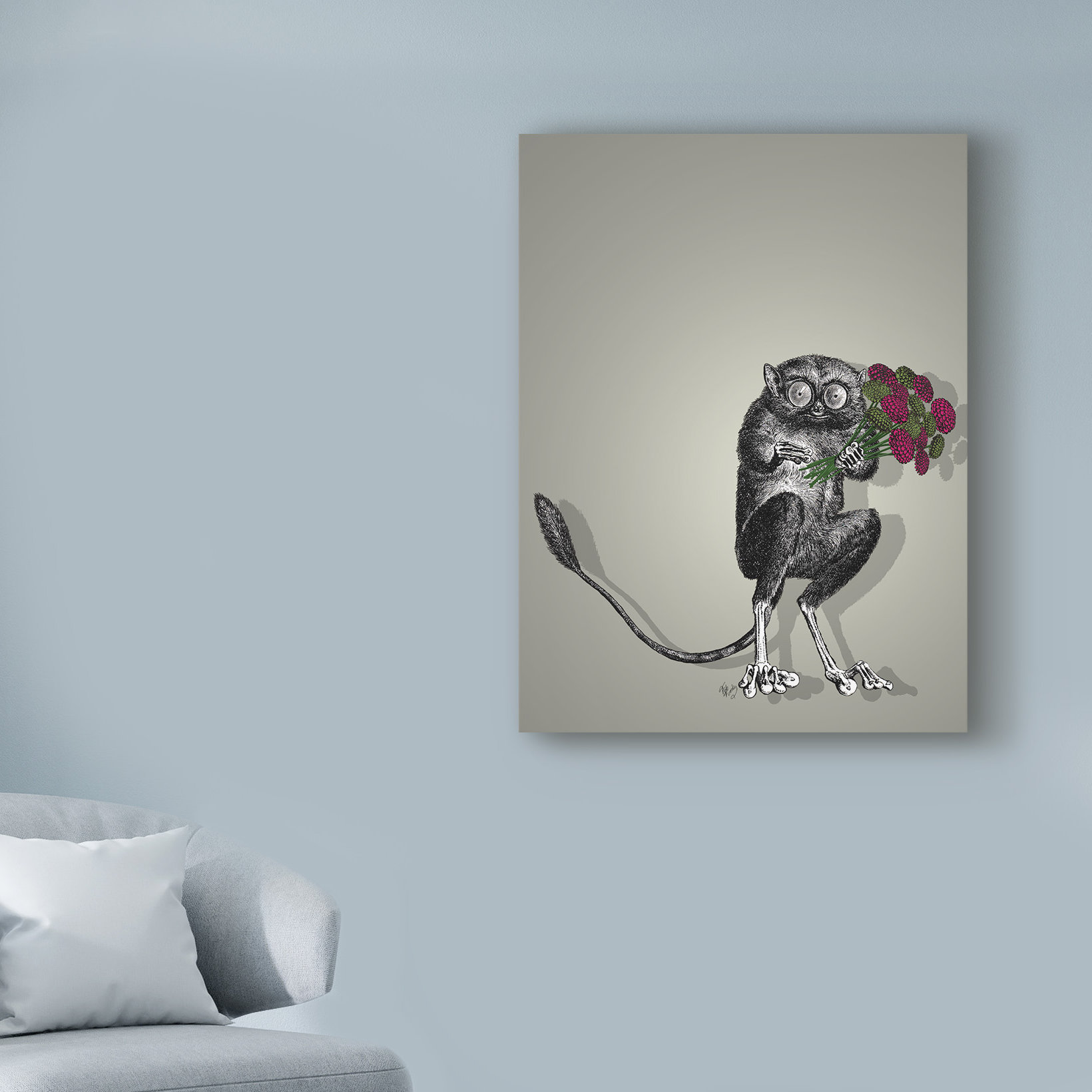 Ebern Designs 'Freaky Flowers' Graphic Art Print on Wrapped Canvas ...