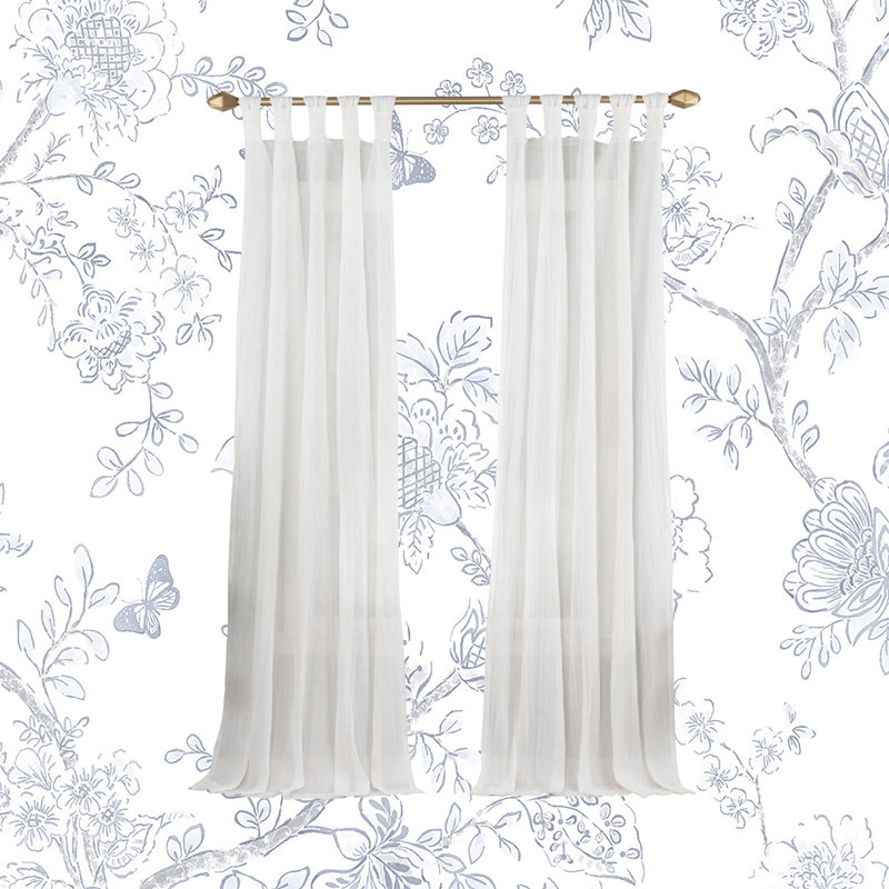 Kelly Clarkson Home Liebert Semi-Sheer Curtain Panel & Reviews | Wayfair