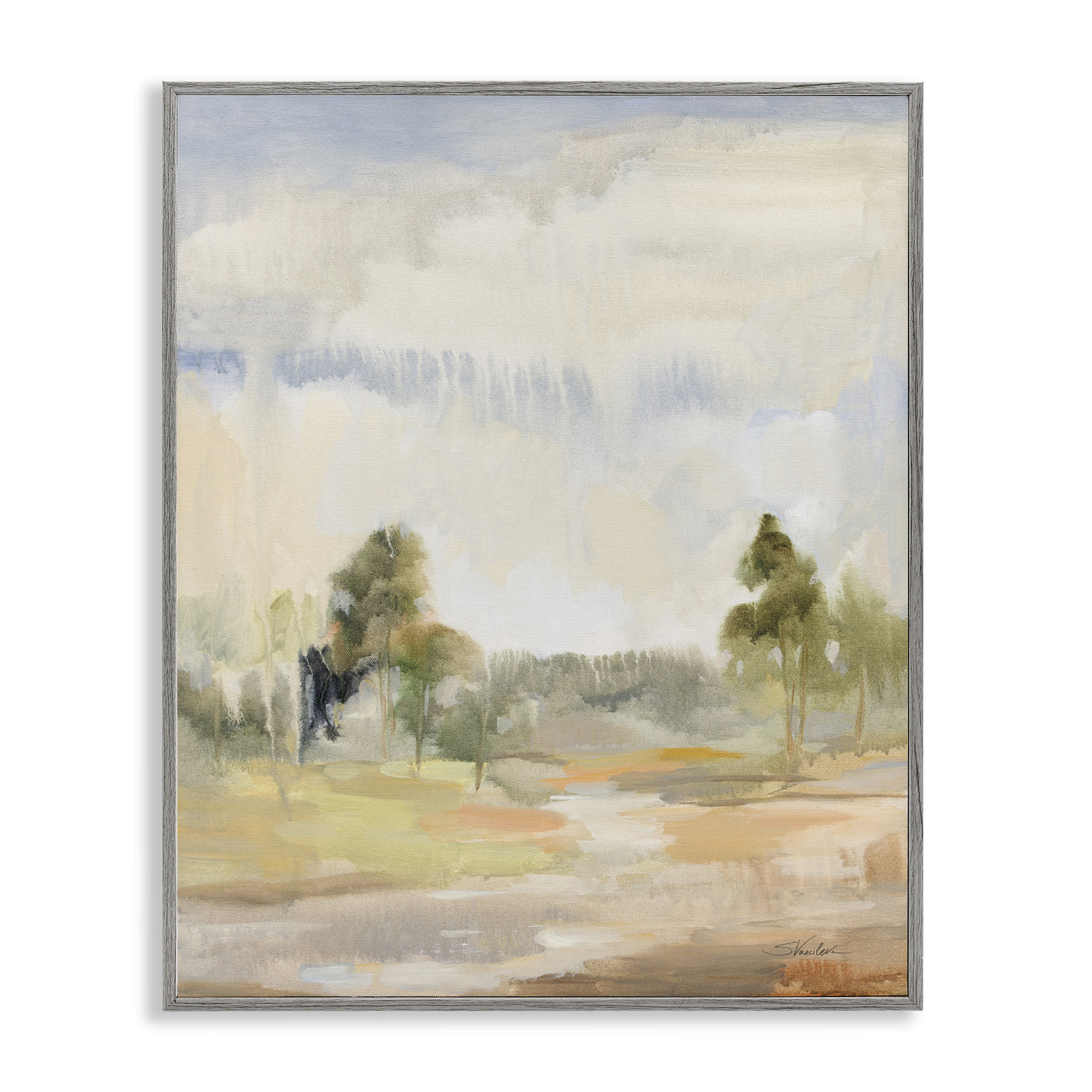 Ebern Designs Light Summer Rain Framed Giclee Art by Silvia Vassileva ...