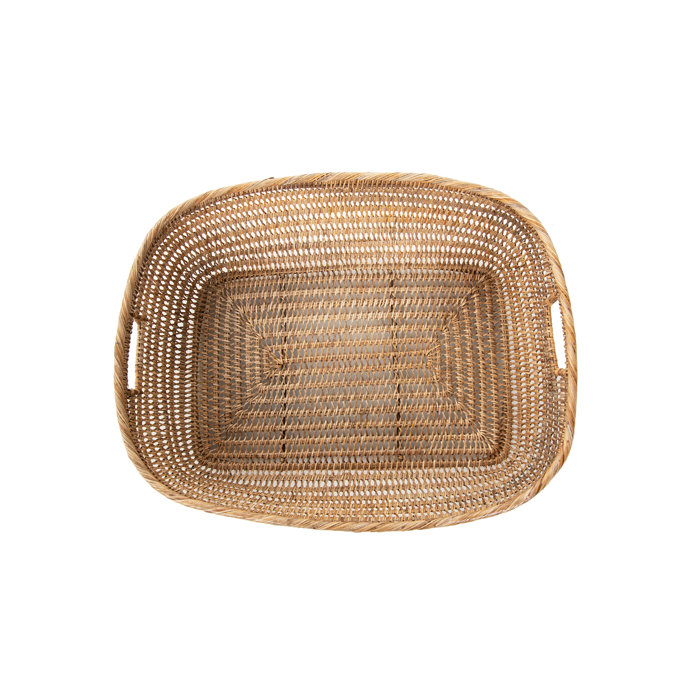Bayou Breeze Alexisa Open Weave Storage Rattan Basket & Reviews | Wayfair