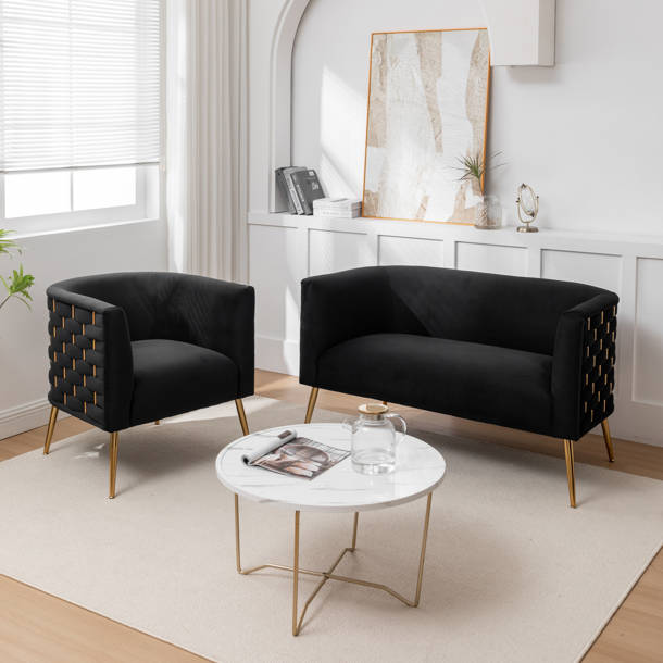 Everly Quinn Cristen 3 - Piece Velvet Living Room Set | Wayfair