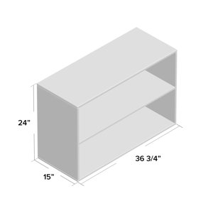 Wood Designs Modular 2 Compartment Shelving Unit | Wayfair