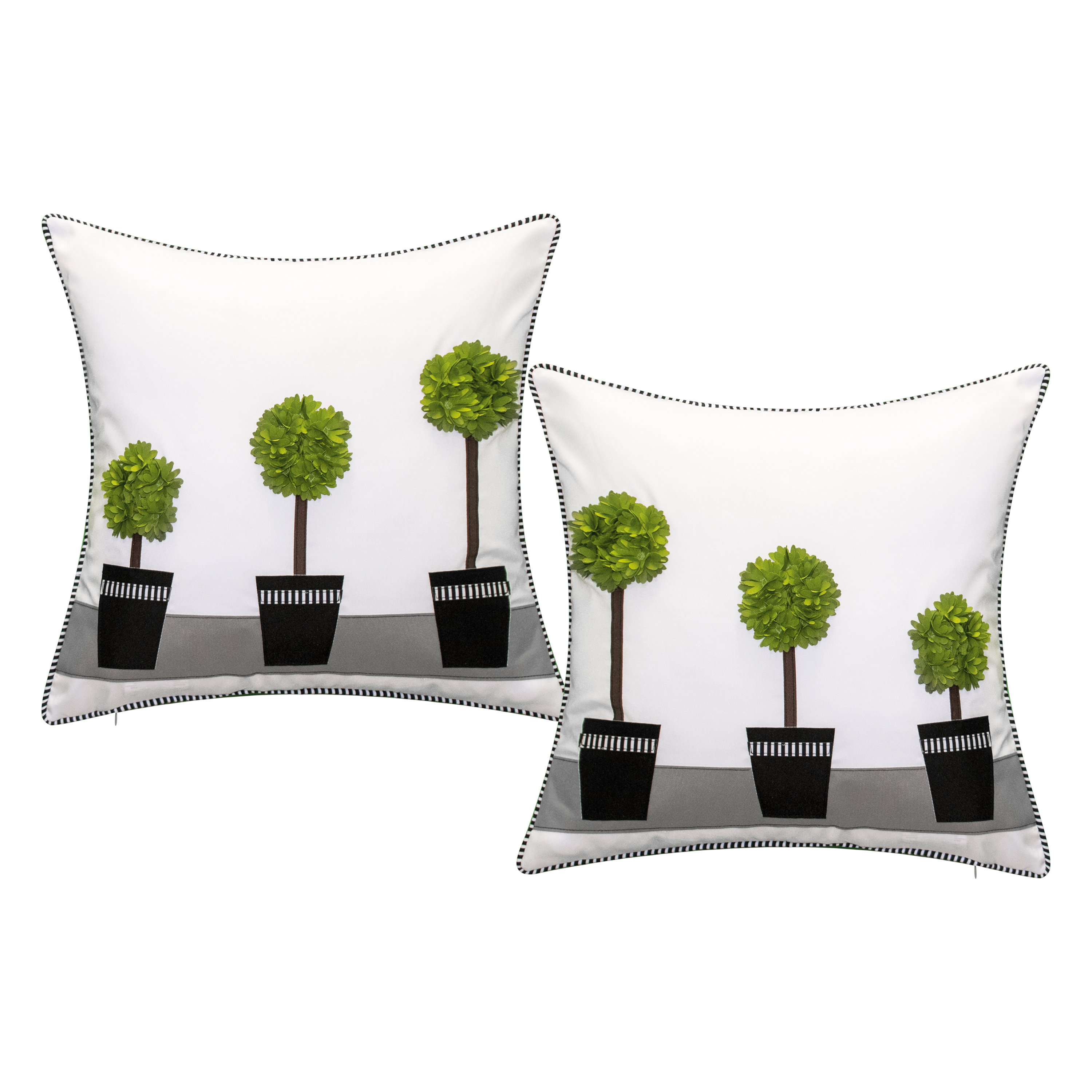 Edie@Home Indoor & Outdoor Modern Topiary Collection Outdoor Square ...