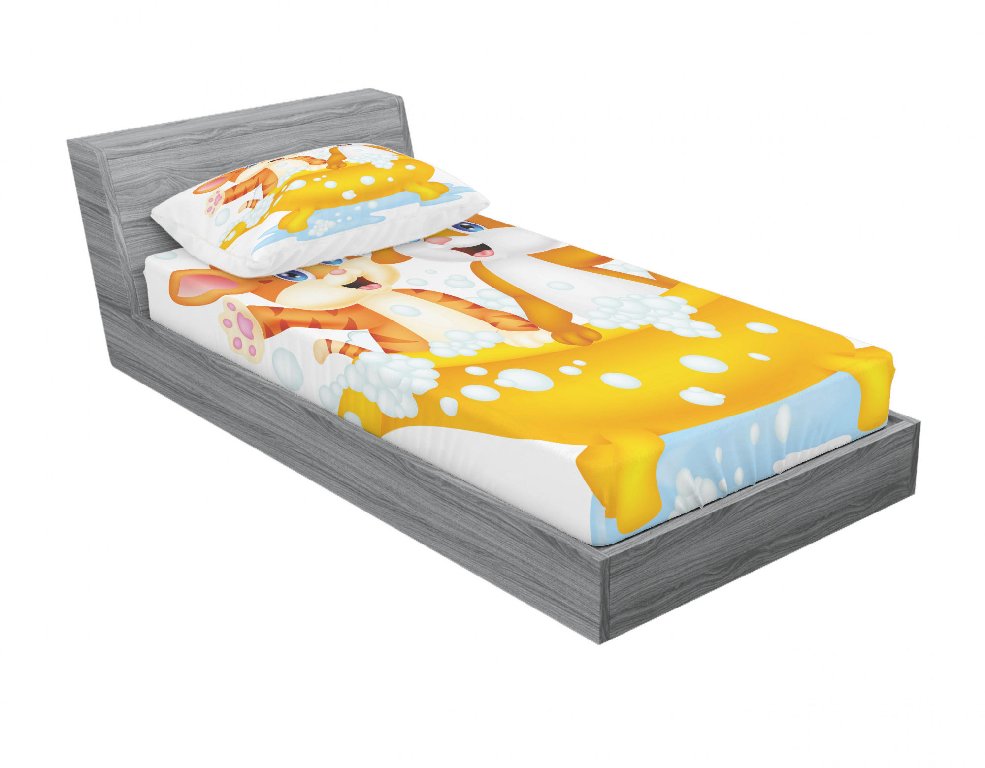 Ambesonne Coon Cat And Dog Animal Print Sheet Set | Wayfair