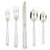 Fortessa Doria 5 Piece 18/10 Stainless Steel Flatware Set, Service for ...