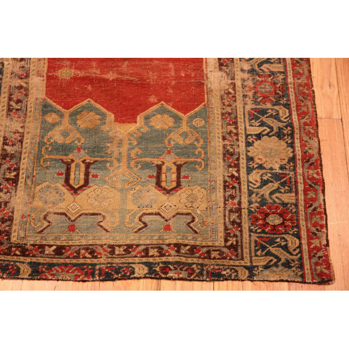 Nazmiyal Collection Small Tribal Antique Shabby Elegance Turkish Ladik ...