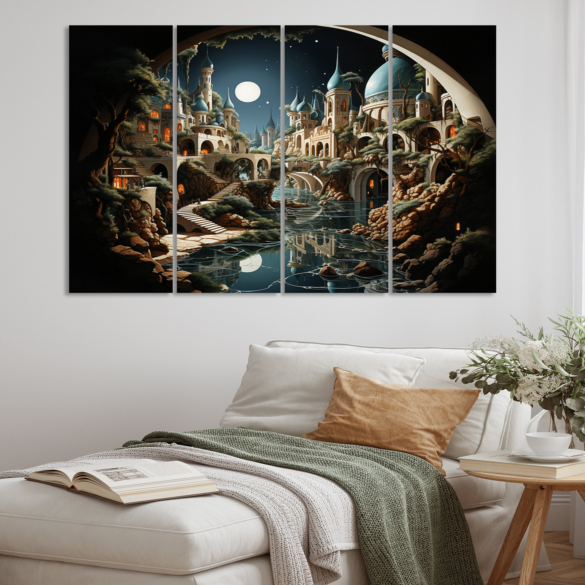 Winston Porter Surrealism City Infinite Illusions I - Surrealism Canvas ...