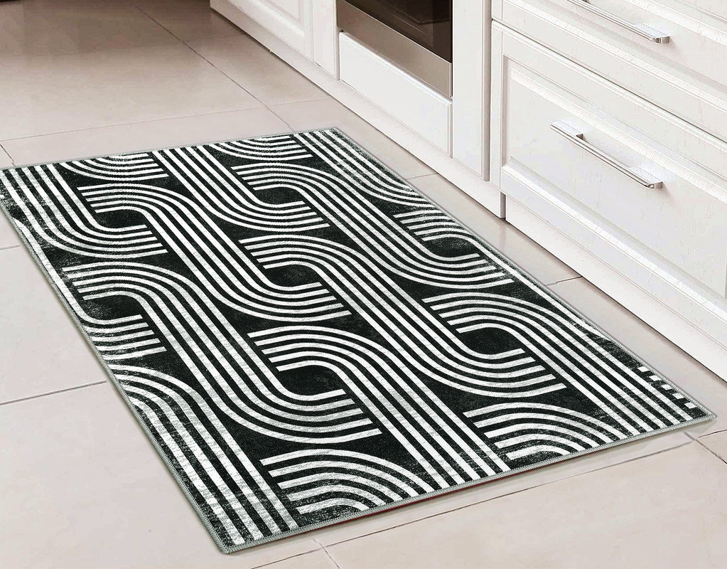 Wrought Studio™ Area Rug, Anti Slip, Washable, Modern Carpet for Living ...