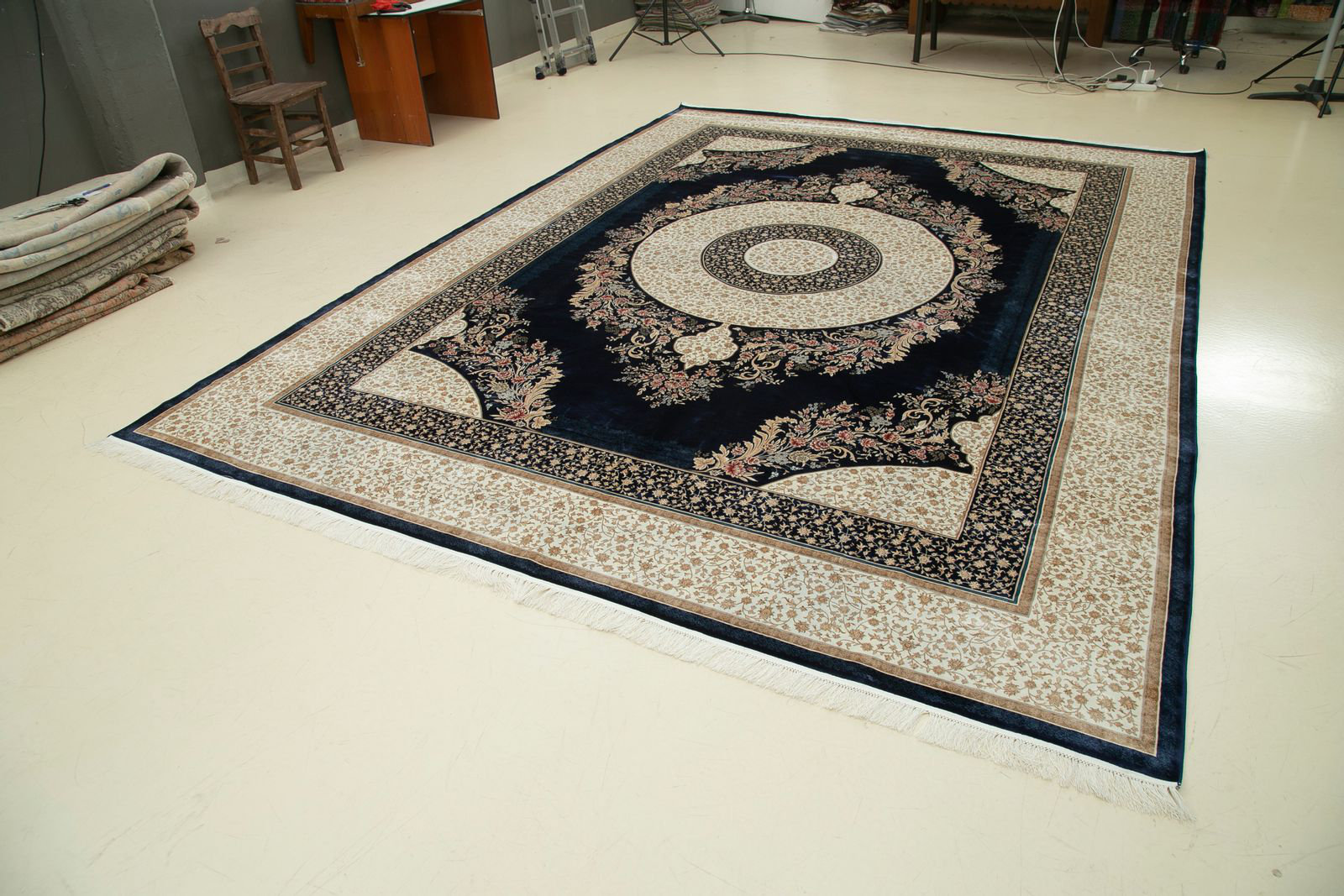 Home and Rugs One-of-a-Kind Antep Hand-Knotted 9′10″ x 13′1'' Rectangle ...