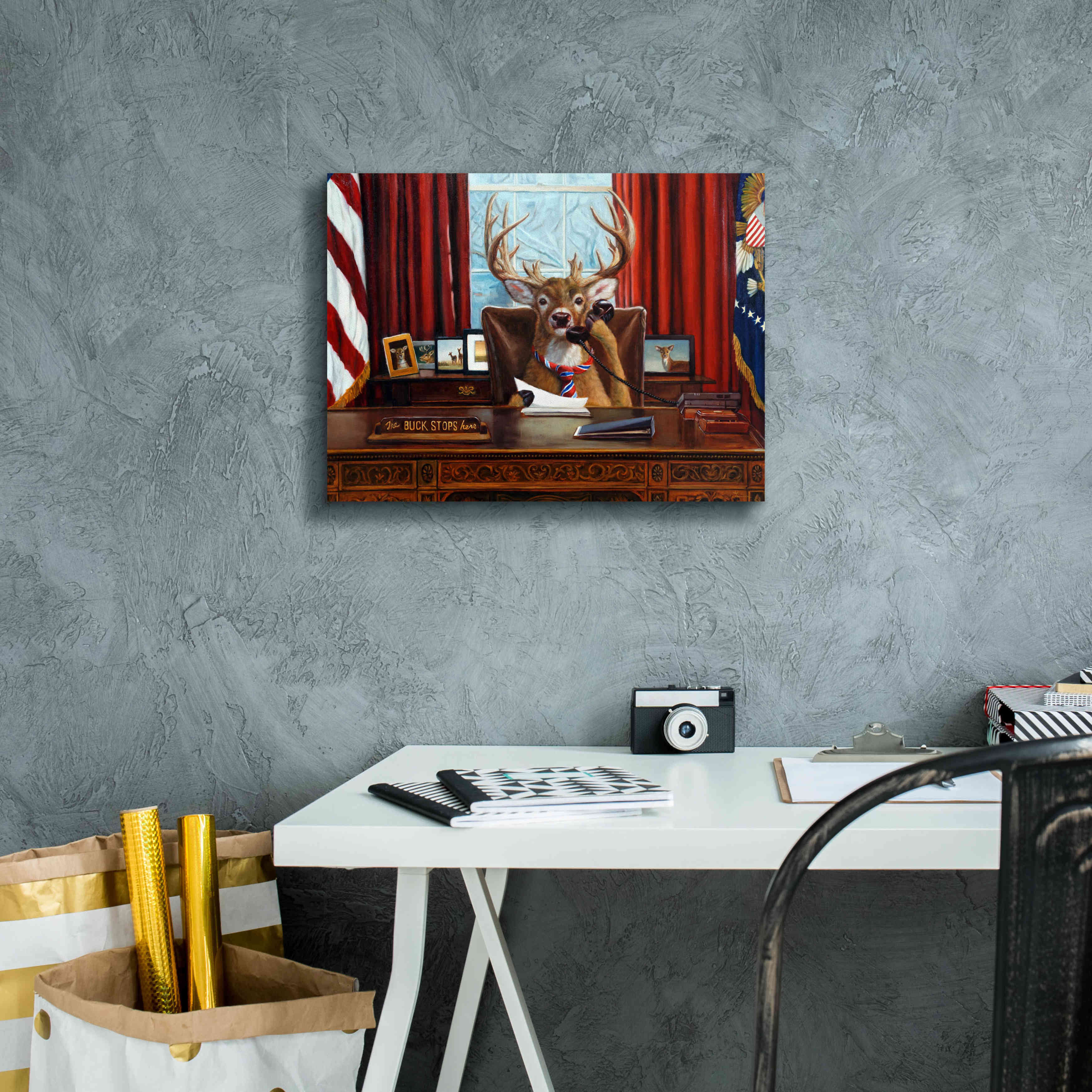 Trinx " The Buck Stops Here " by Lucia Heffernan | Wayfair