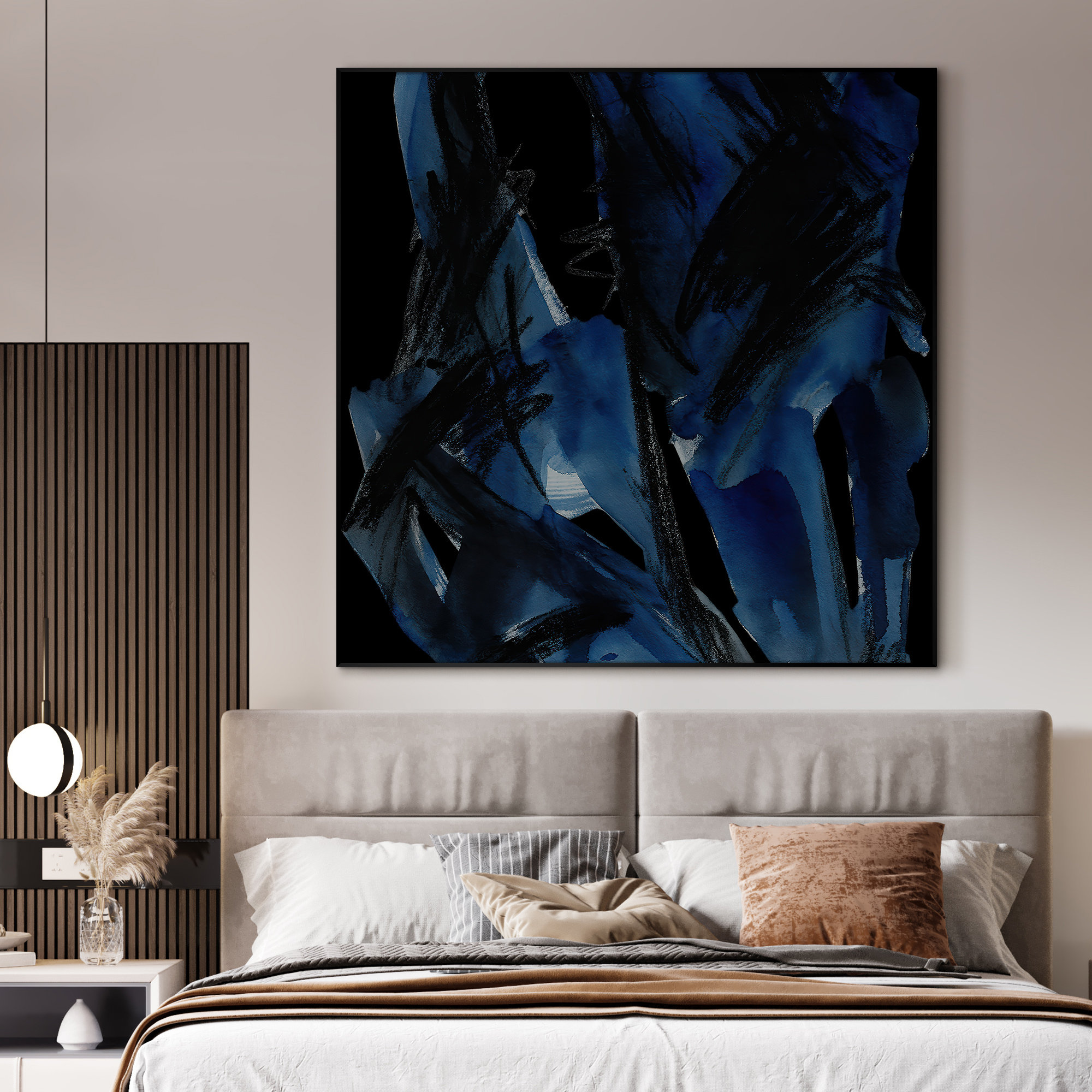 SIGNLEADER Extra Large Abstract Wall Art Print - Netural Modern Artwork ...