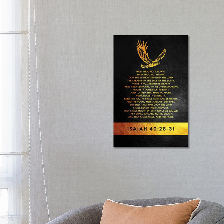 Happy Larry Isaiah 40:28-31 Bible Verse | Wayfair.co.uk