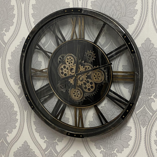 Exposed Gears Wall Clocks You'll Love | Wayfair.co.uk