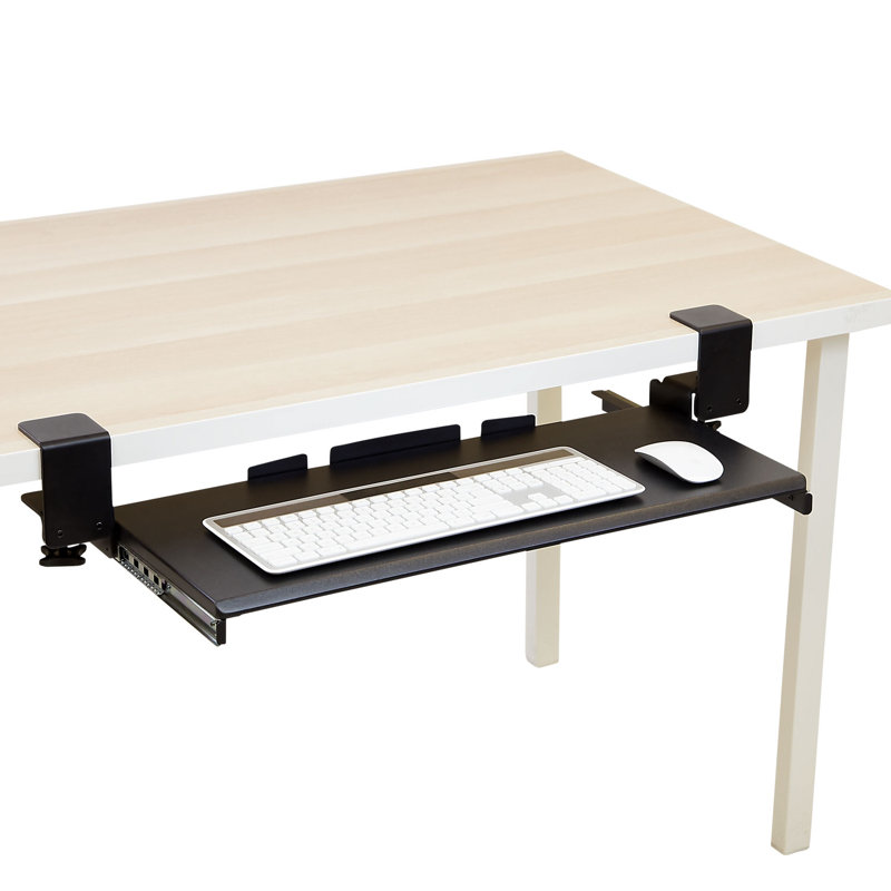Mount-It! Clamp Keyboard Tray | Ergonomic Under Desk Pull Out Keyboard ...