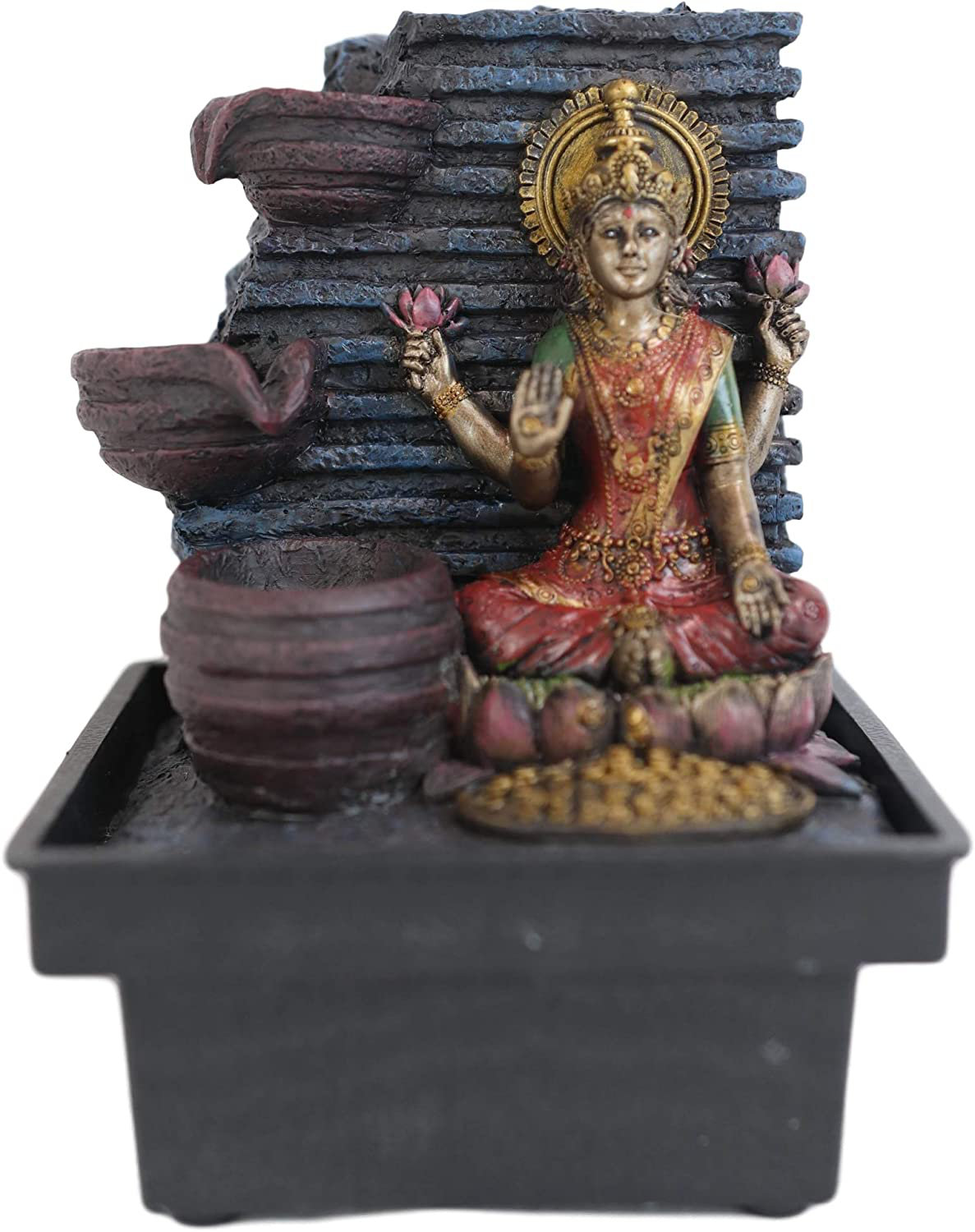 Bungalow Rose Hindu Vastu Goddess Of Prosperity Sri Lakshmi Sitting On ...