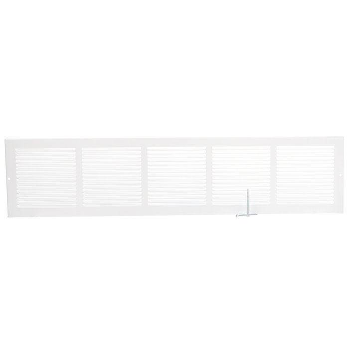 Imperial White Steel Baseboard Vent Cover & Reviews | Wayfair