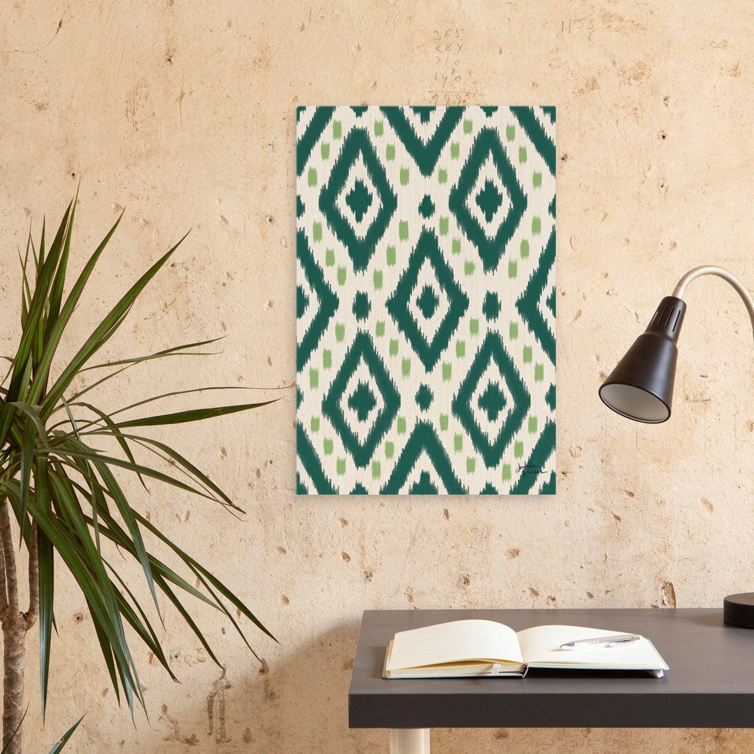 Dakota Fields Jungle Love Pattern IIG - Diamonds Dots Emerald Green Art ...