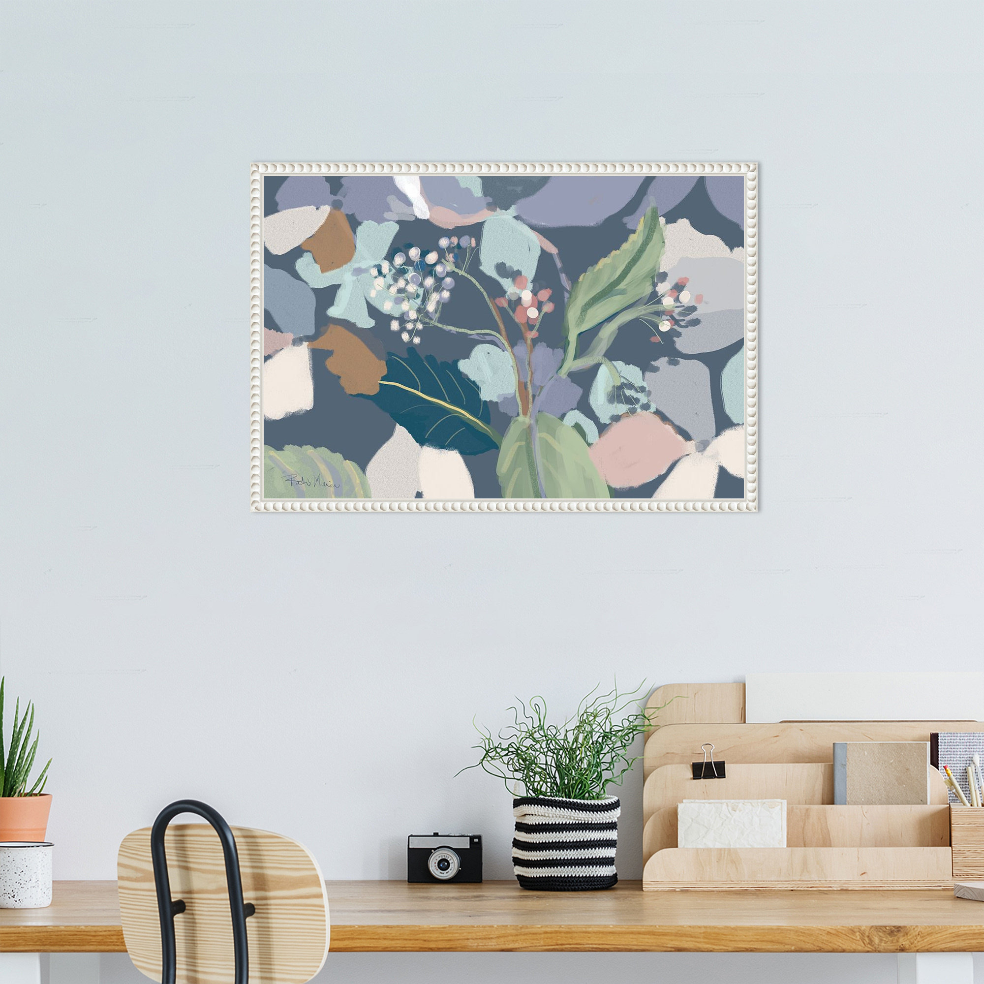 Winston Porter Floral Print by Robin Maria Framed Canvas Wall Art Print ...