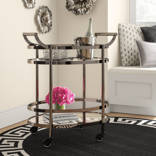 Mercer41 Howe Metal Bar Cart & Reviews | Wayfair