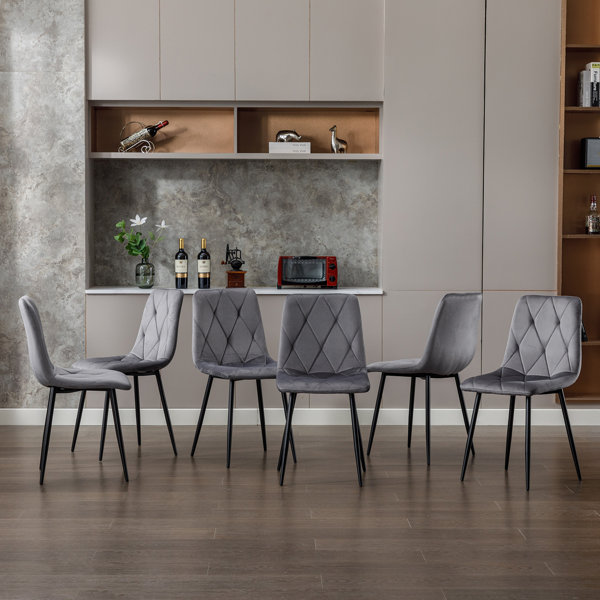 Canora Grey Aniel Polyester Dining Chair in Grey | Wayfair.co.uk