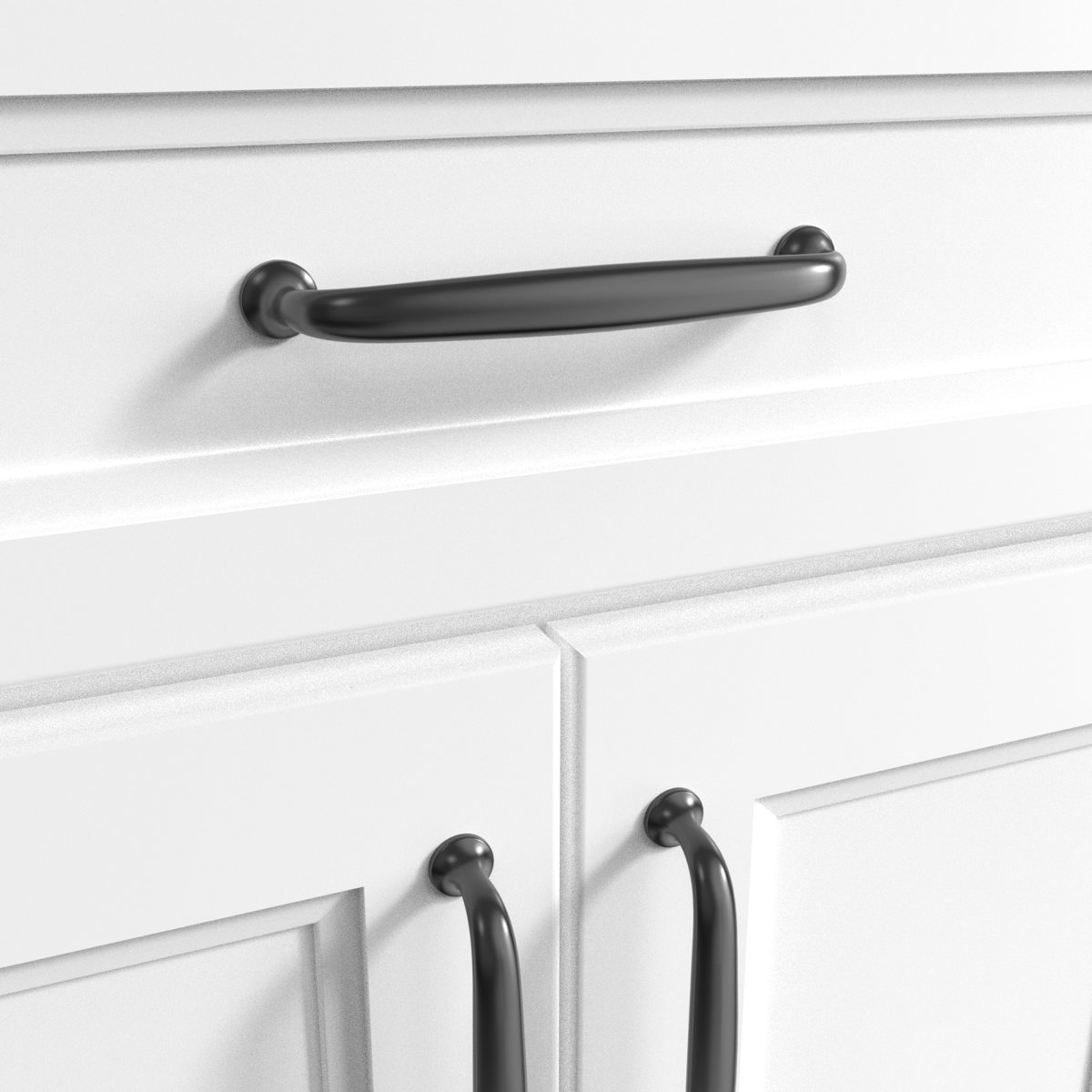 Kruse Hardware (10pk) Baldwin Door and Drawer Pull 5in Center-to-Center ...