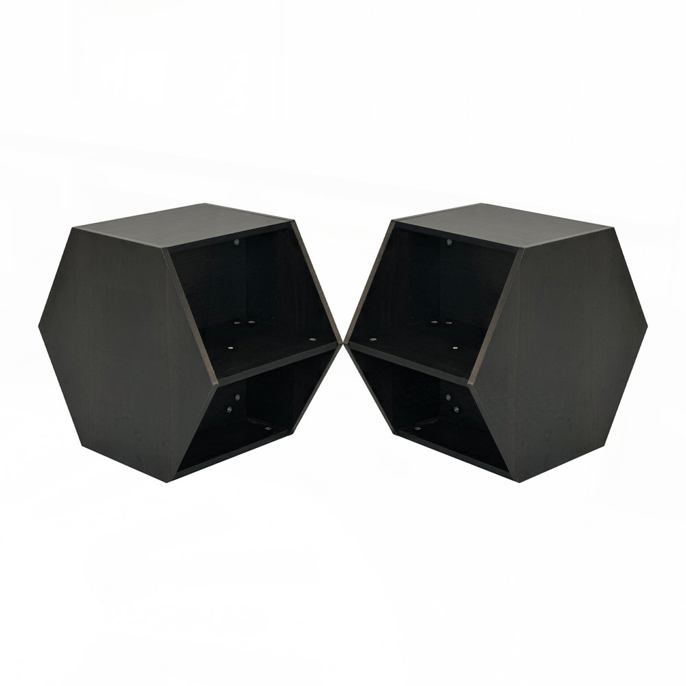 Ebern Designs Hexagonal Coffee Table Set of 2 Multi-Positioning and ...