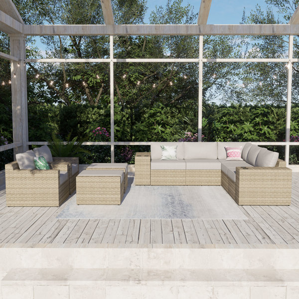 Joss & Main Eastford 11-Piece Deep Seating Set | Wayfair