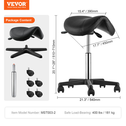VEVOR Adjustable Height Ergonomic Active Stool with Wheels - Wayfair Canada