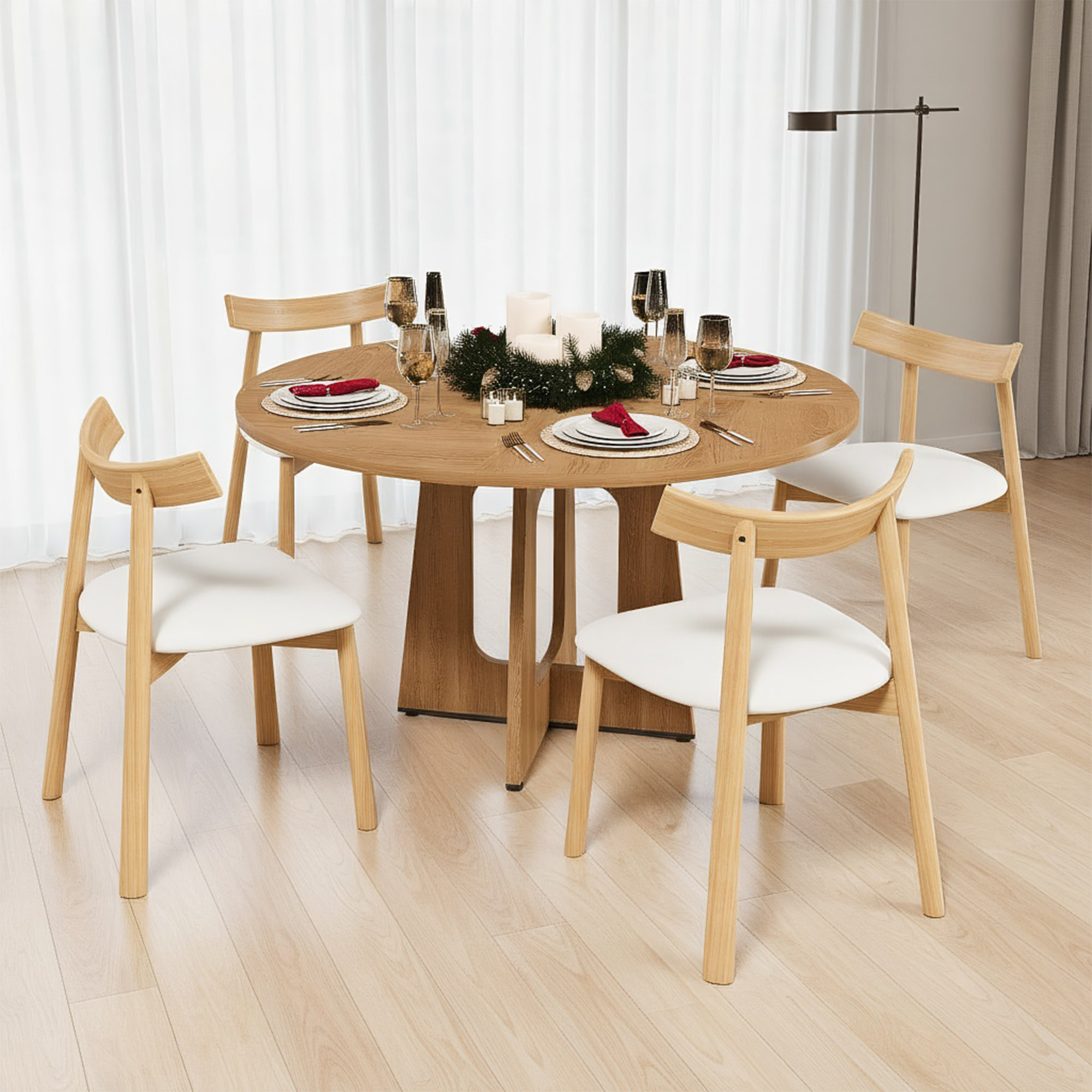East Urban Home Round Table & Chairs | Wayfair