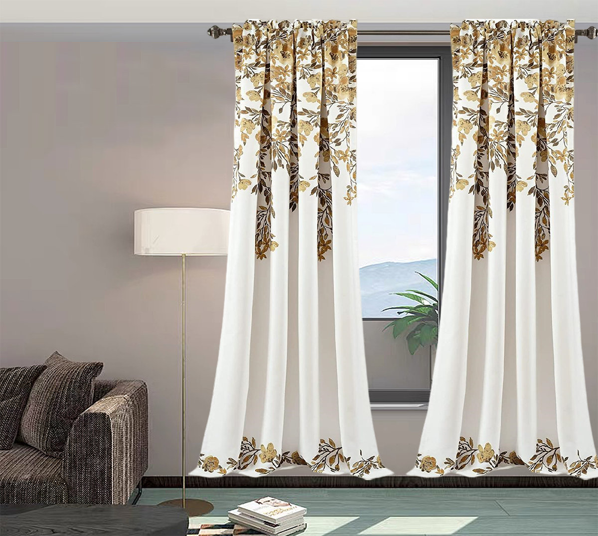 Frifoho Polyester Curtain | Wayfair