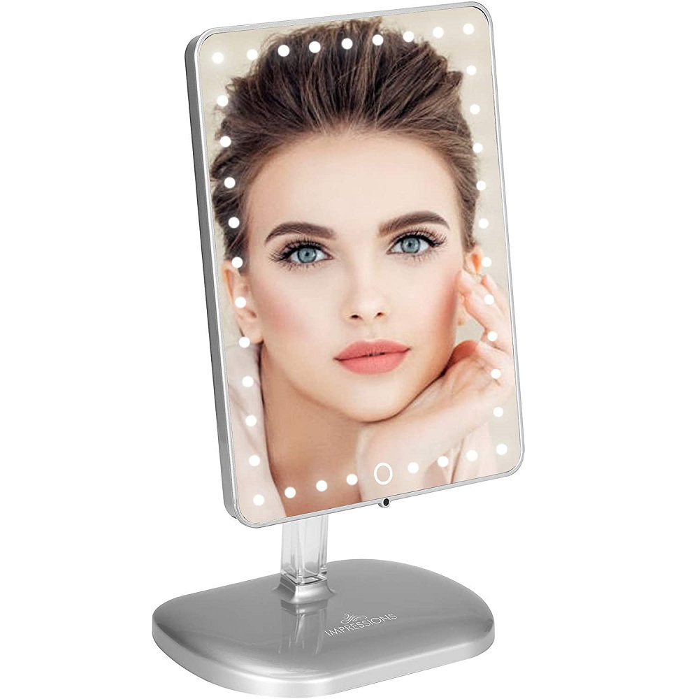 Latitude Run® Touch Pro Makeup Mirror with LED Lights and Bluetooth ...