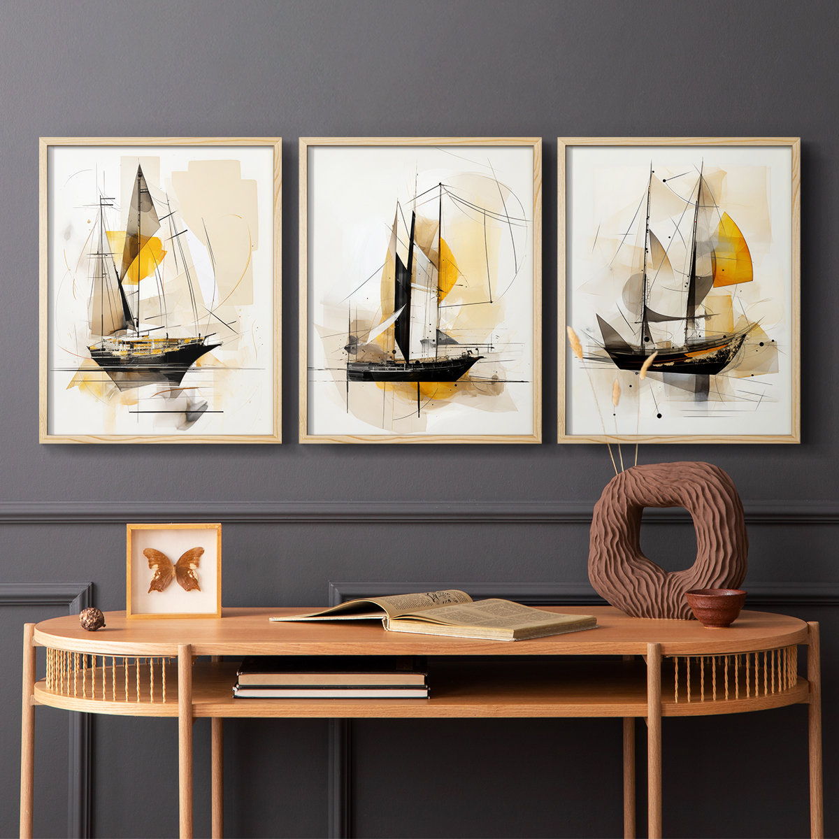 Wexford Home Sea and Shore Series LXXIX -Set Of 3 Framed Giclee Prints ...
